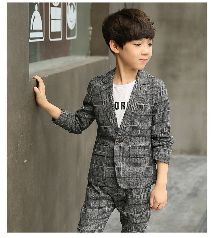 Boys Formal Wedding Suit European Style Flower Boy... – Grandado