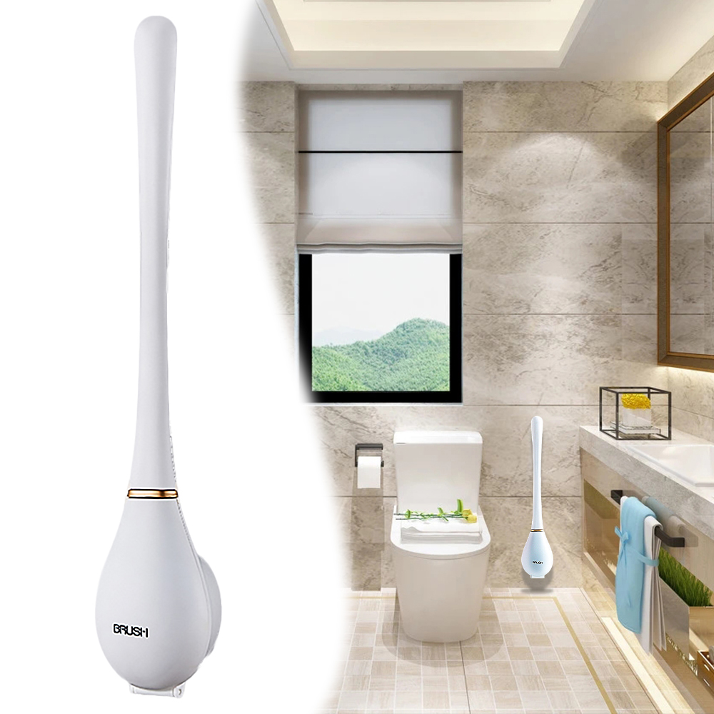 toilet brush no dead ends wash toilet silicone bru... – Vicedeal