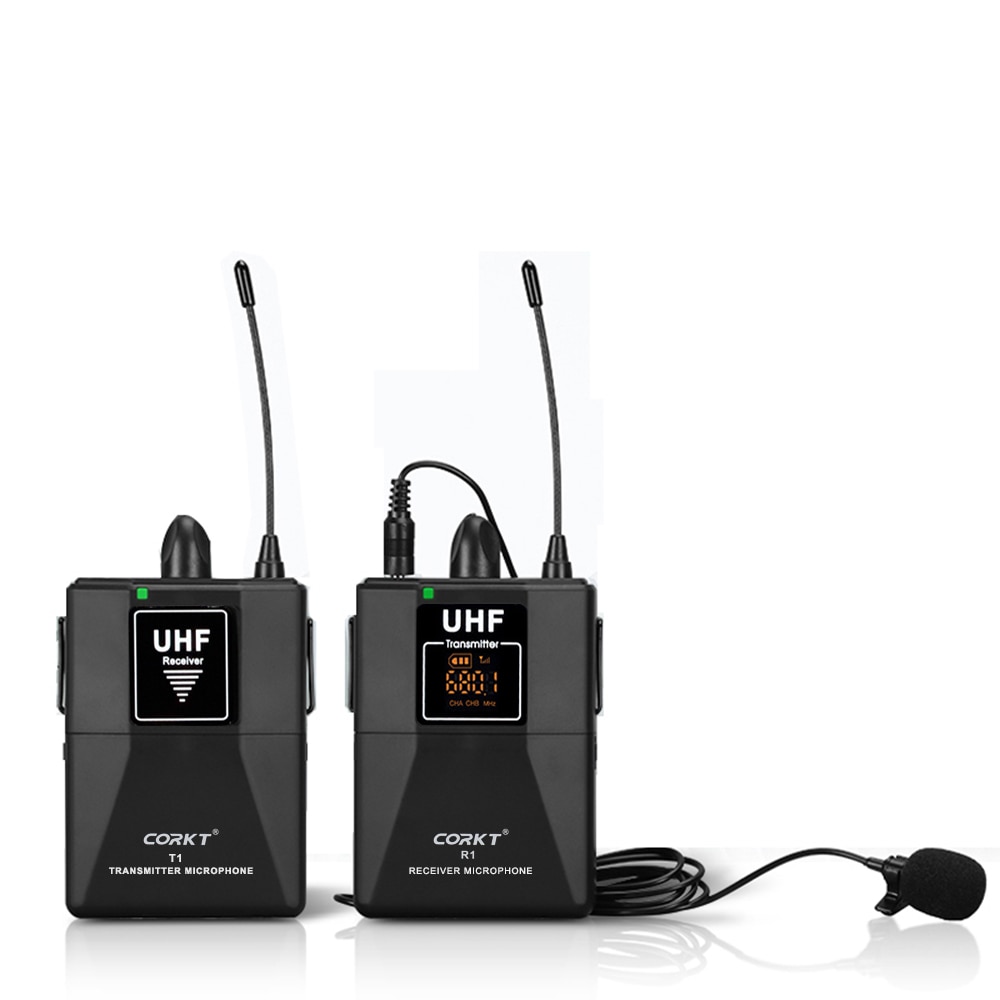 microphone condenser Wireless Lavalier for DSLR Ca... – Vicedeal