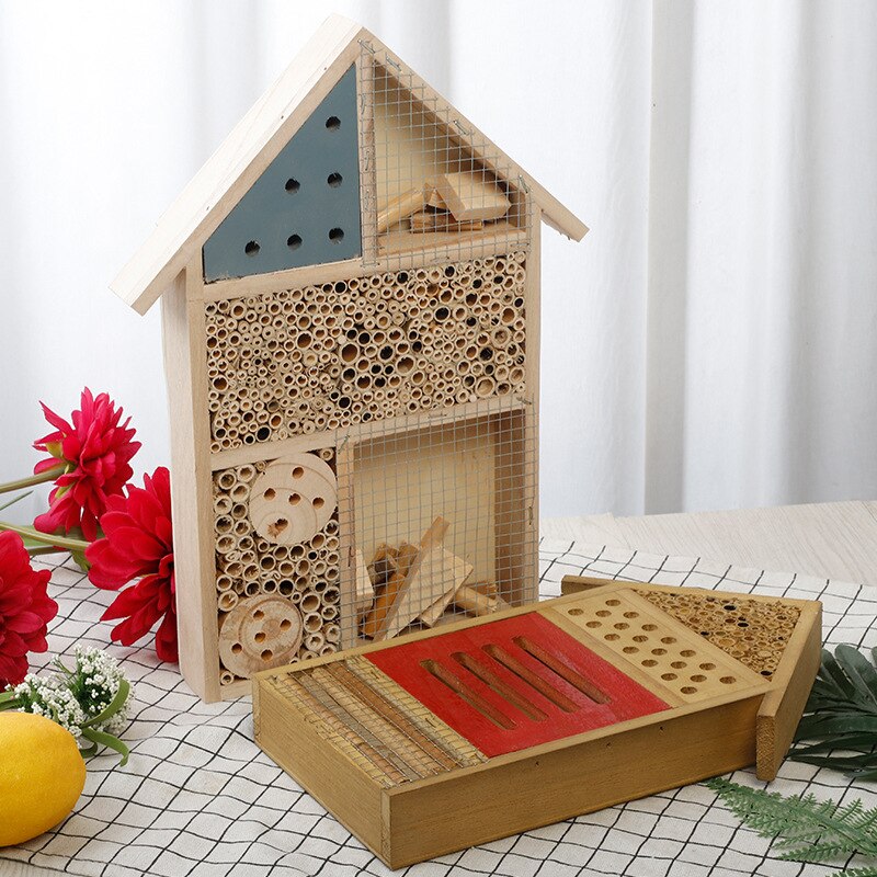 Insect House Bee Box Insect Feeding Nest Butterfly... – Grandado