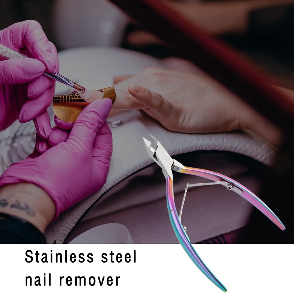 2 Stks/set Rvs Nail Art Push Cuticle Trimmer Met C... – Grandado