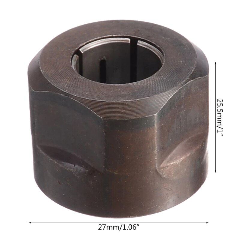 1/2" Collet Nut Plunge Router Parts Black Metal 22... – Grandado