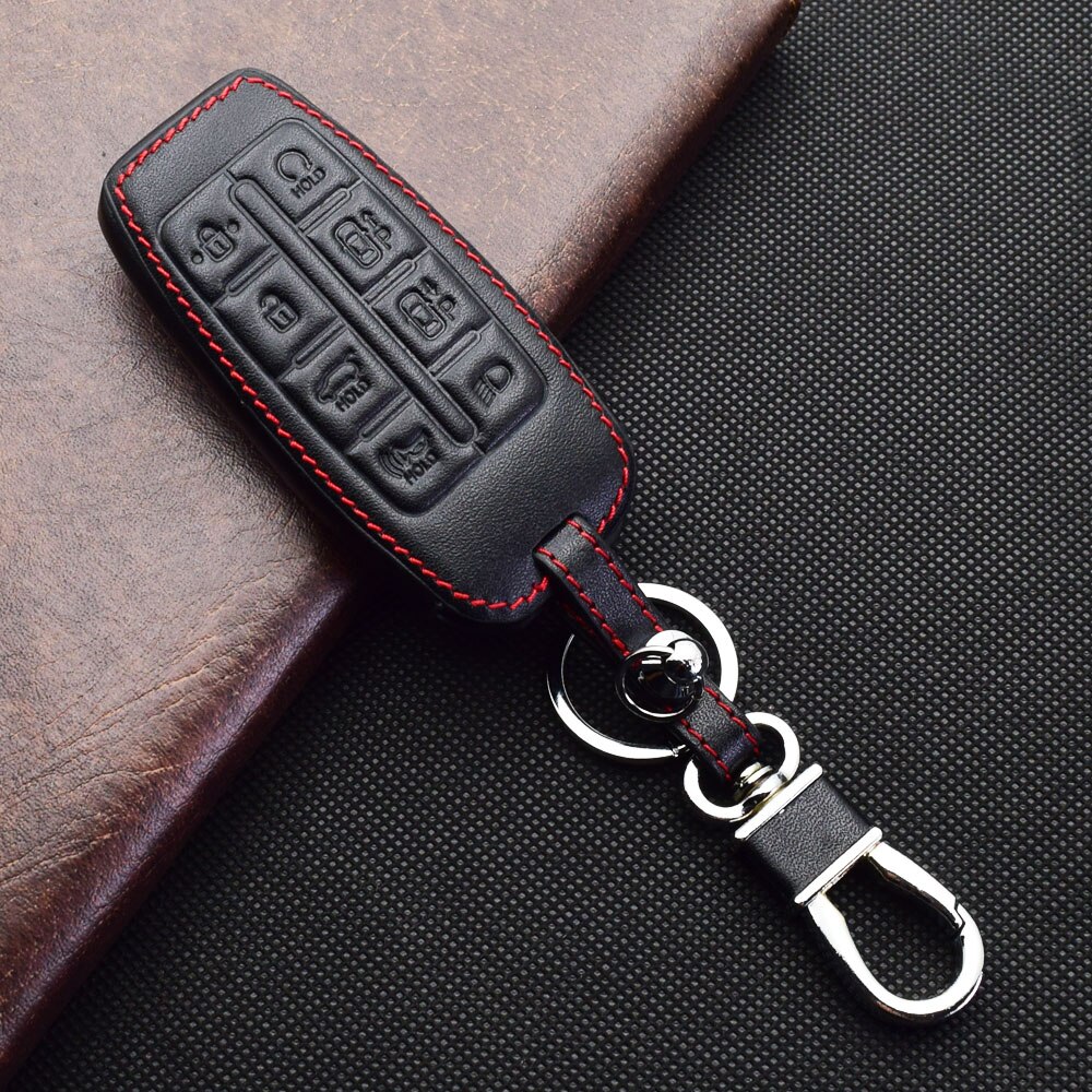 Leather Car Key Case For Hyundai Genesis GV80 G80 ... – Grandado