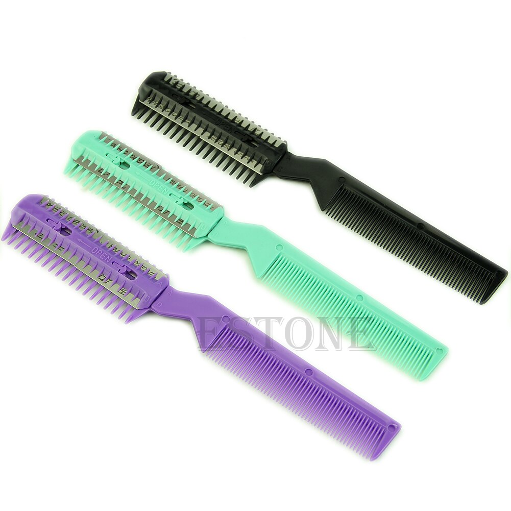 Scissor Home Hair Razor Comb Hairdressing Thinning... – Grandado