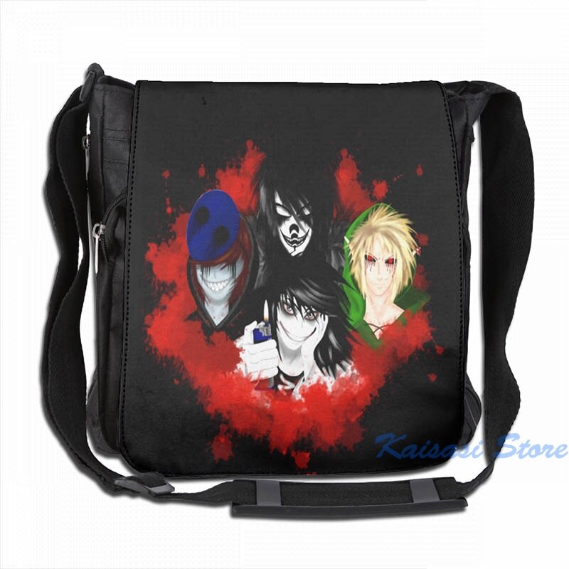 Funny Graphic print creepypasta USB Charge Backpac... – Grandado