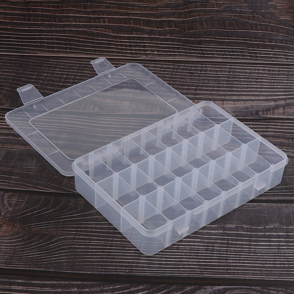 Small Plastic Storage Box with 24 Compartments and... – Grandado
