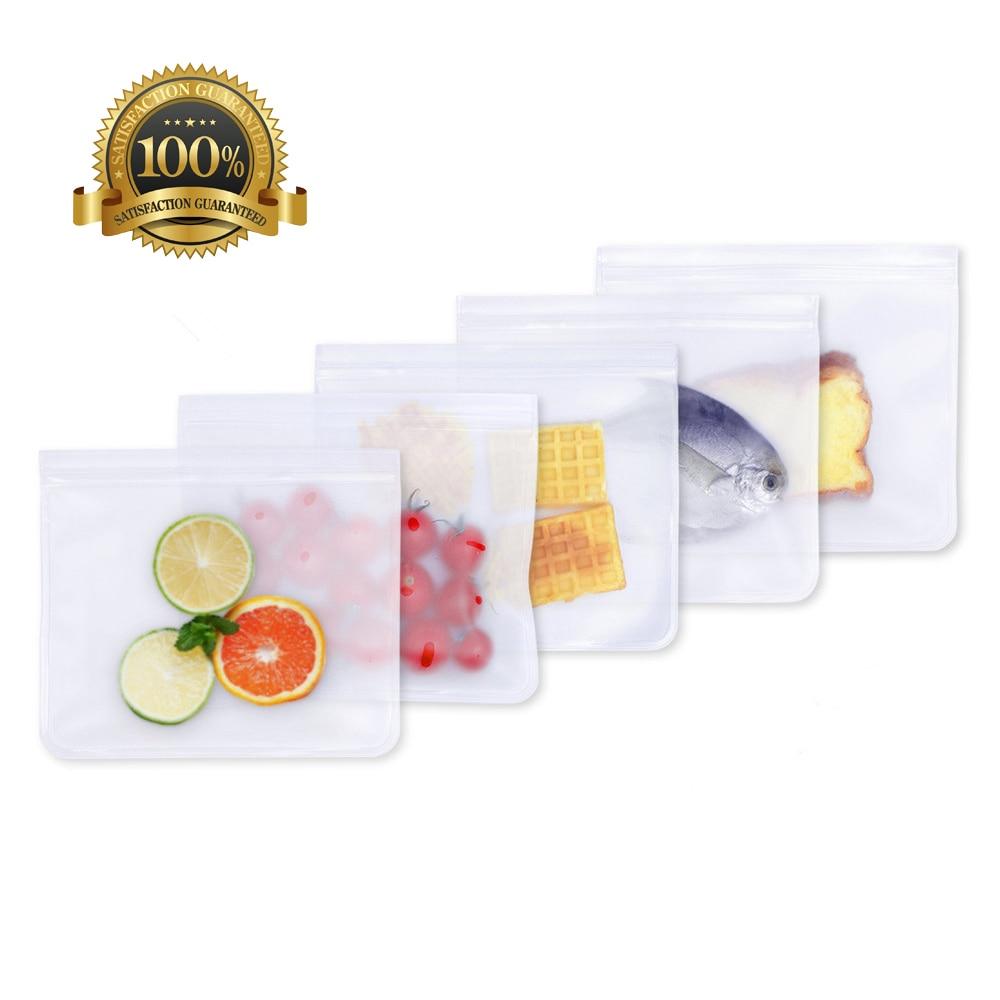 1Pcs Food Storage Bag Reusable Silicone bag Fruit ... – Grandado