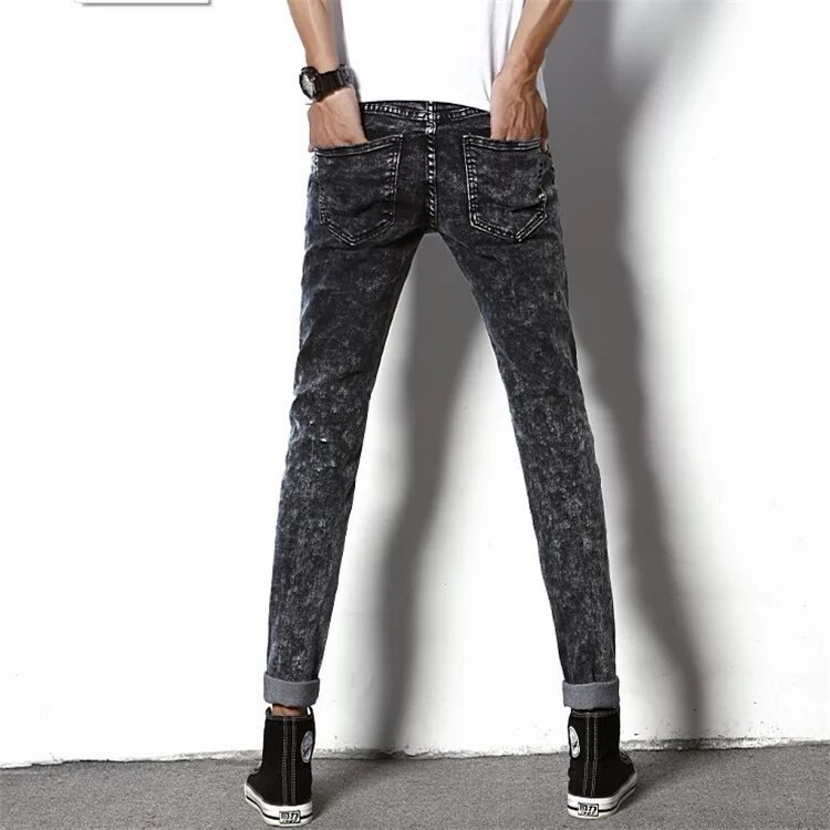 Men's Snow Jeans Trend Directly Canister Youth Lei... – Grandado