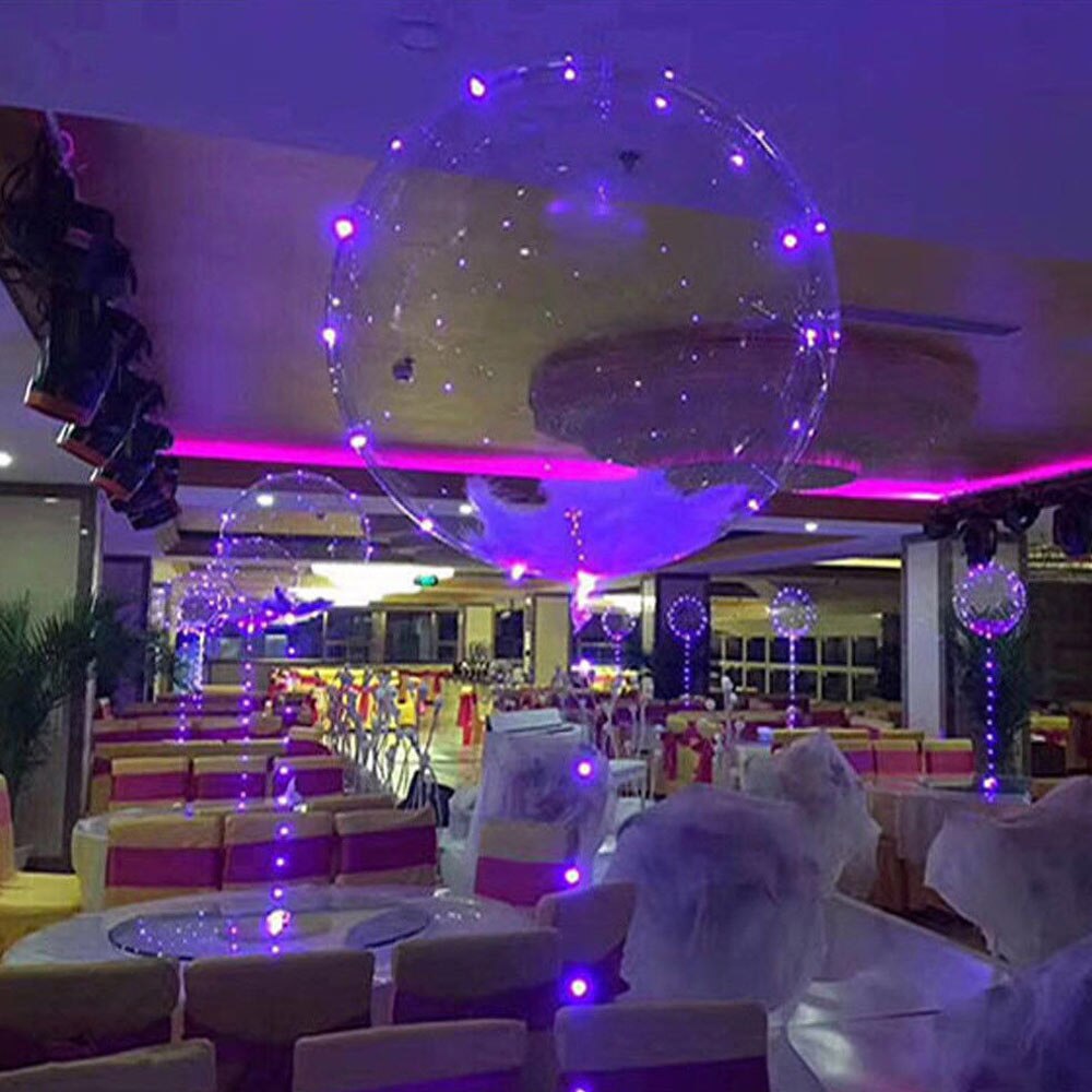 1 Pcs LED Transparent Bobo Light Balloon Wedding B... – Vicedeal