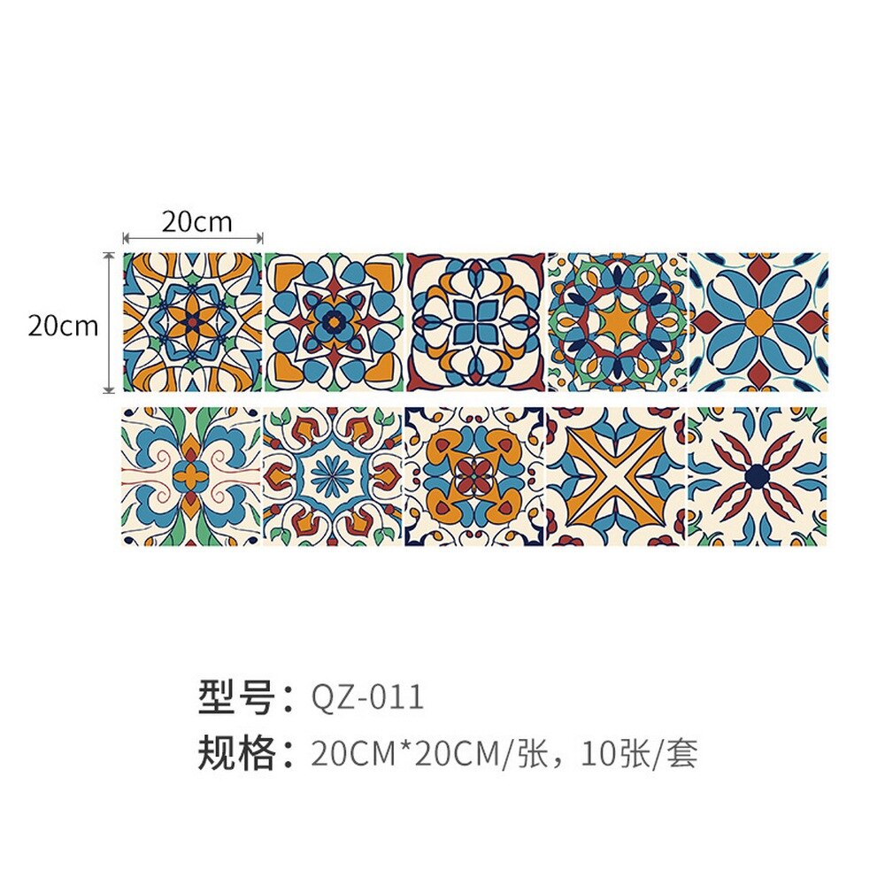 10pcs PVC bathroom anti-slip floor tiles tile floo... – Grandado