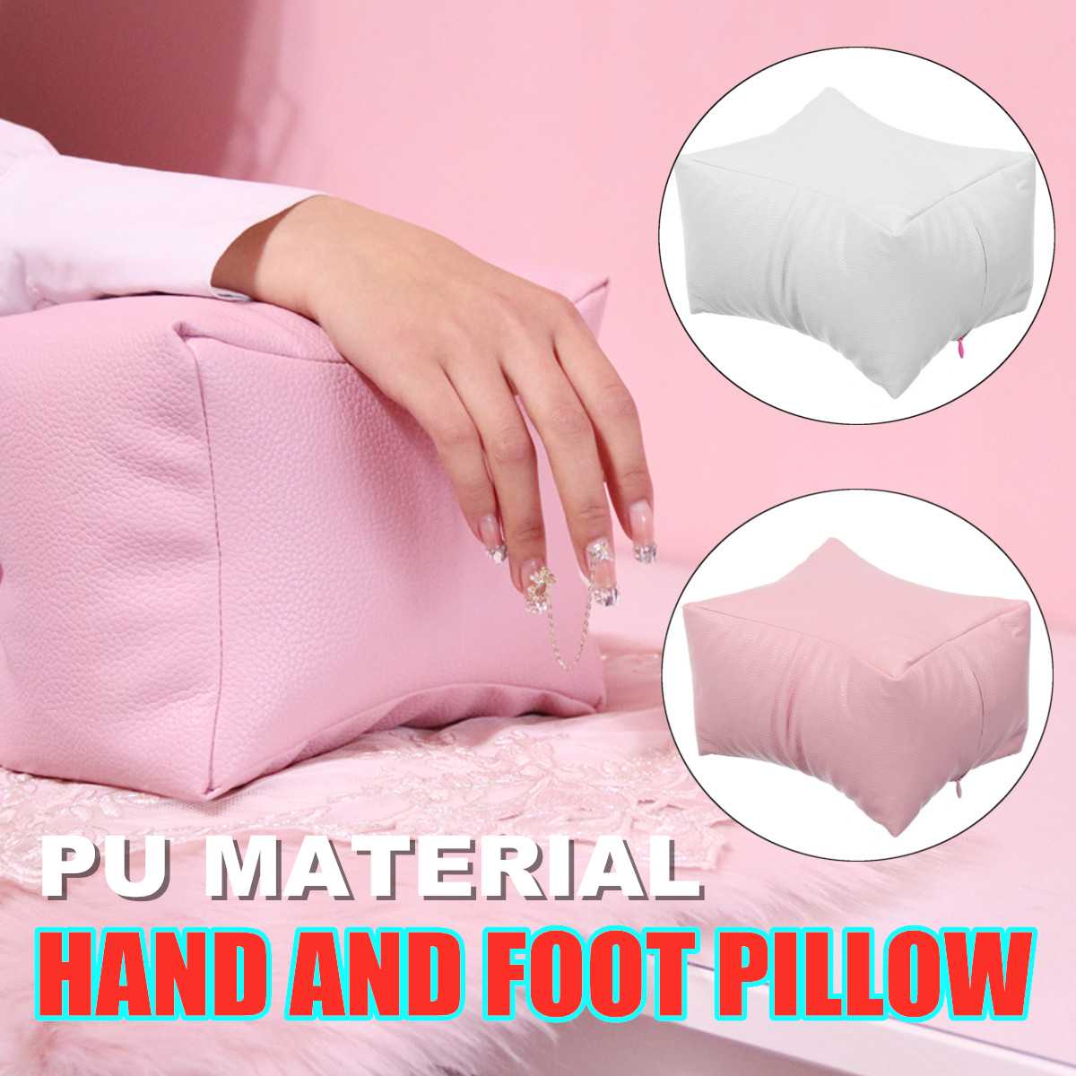 Soft PU Nail Art Table Hand Rests Salon Manicure P... – Grandado