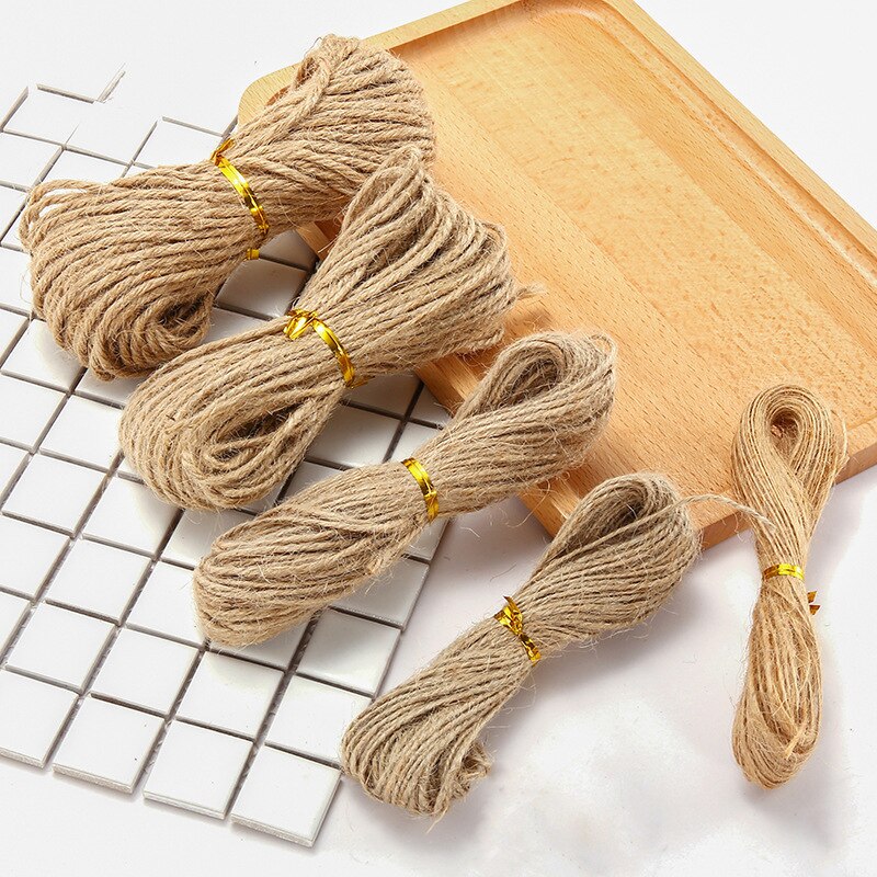 1-14mm Natural Jute Twine Cord Brown Twine Rope fo... – Grandado