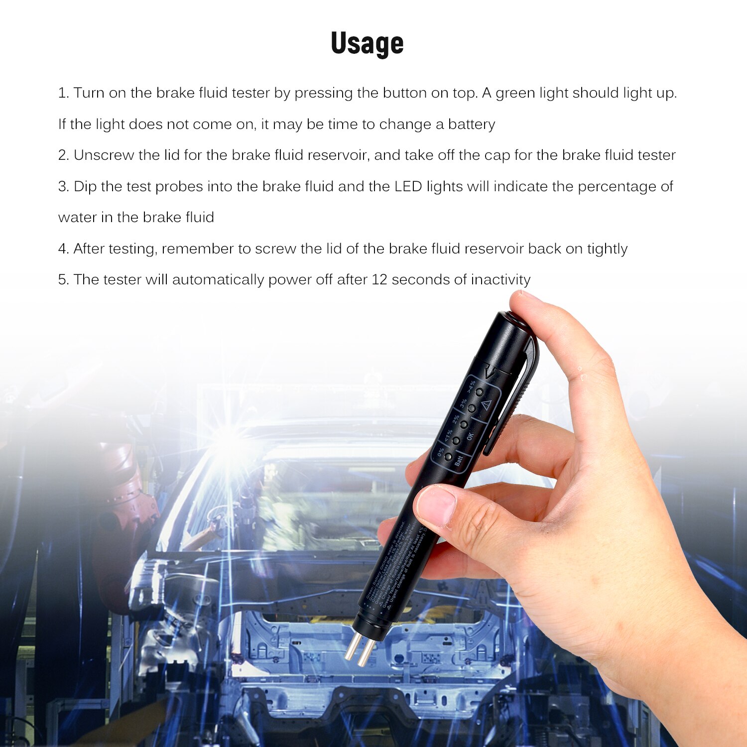 Remvloeistof Tester Pen Remvloeistof Liquid Tester... – Grandado