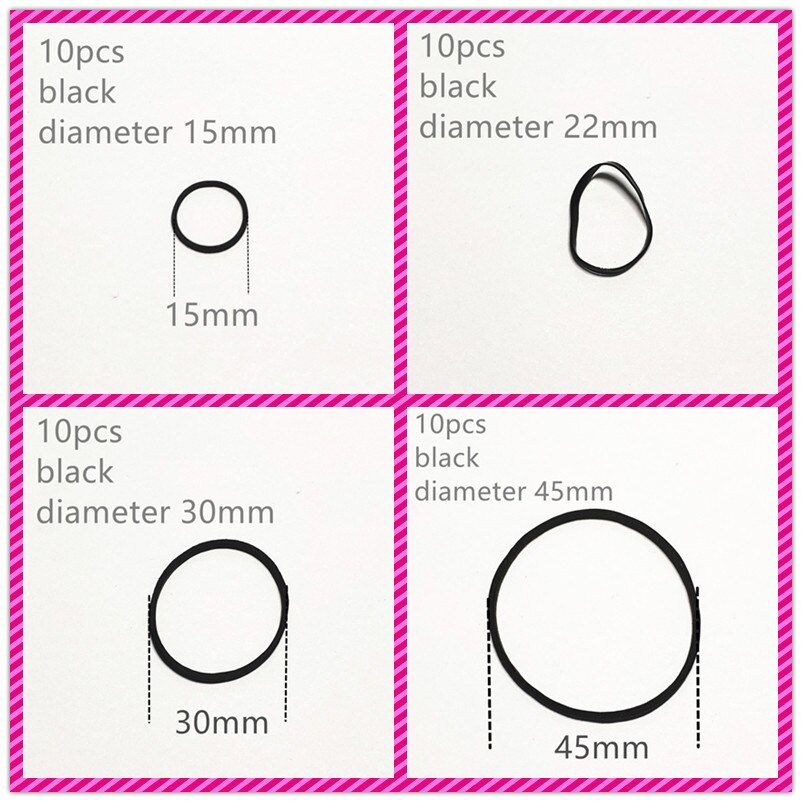 16 kinds 10pcs/set Rubber Band Pulley Transmission... – Grandado