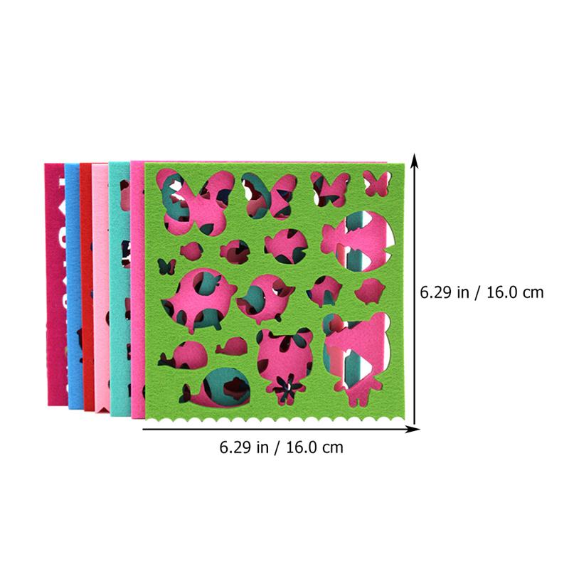 7pcs Wool Felt Butterfly Bear Shape Needle Felt DI... – Grandado