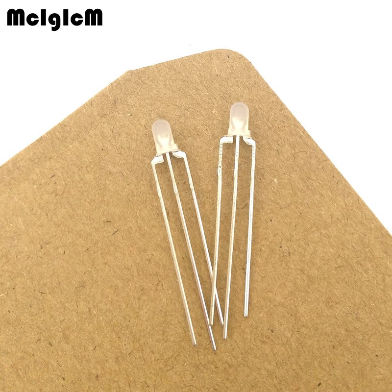 MCIGICM 100pcs LED 3mm Round Diffused Red & Green ... – Grandado