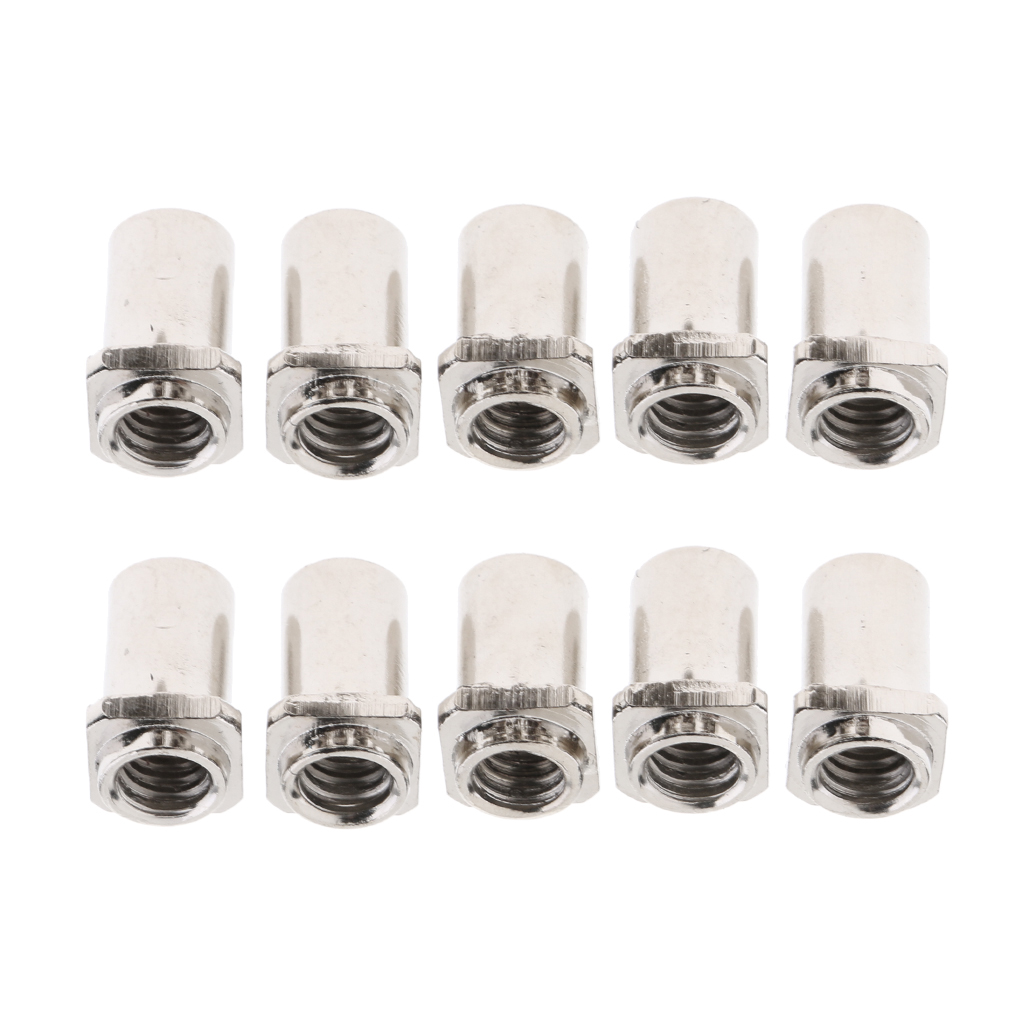 10 Pcs Chrome Thread Swivel Nuts Drum Lug Swivel N... – Grandado