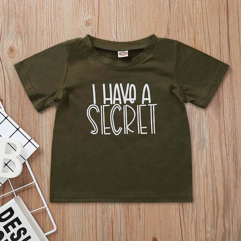 T-shirt enfant, garçon/fille, avec lettres imprimé... – Grandado