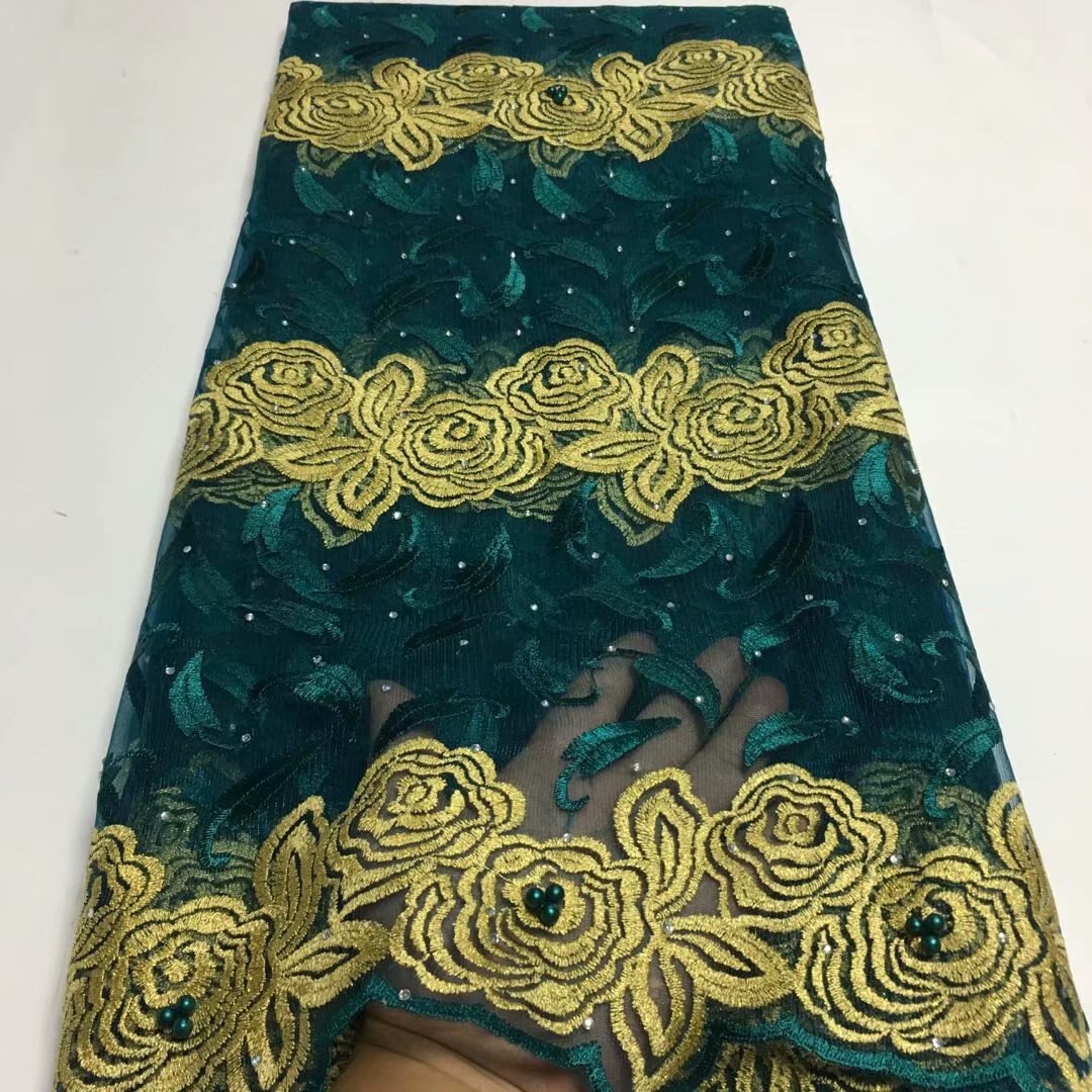 African style The latest Onion color net lace fabr... – Grandado