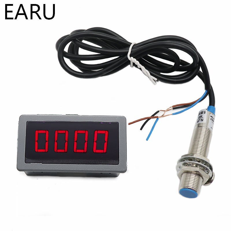 1Set 12V 24V Measuring Gauge 4 Digital Blue/Green/... – Vicedeal