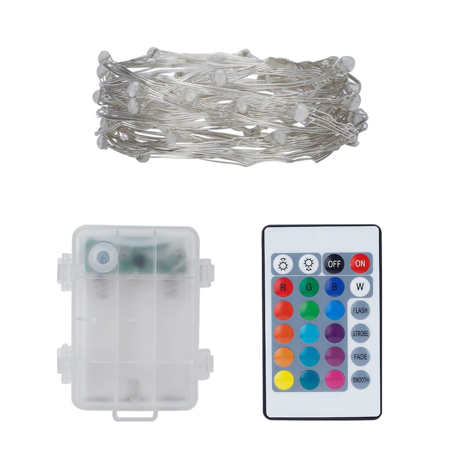 Fairy garland rgb 16 farver skiftende led string l... – Vicedeal