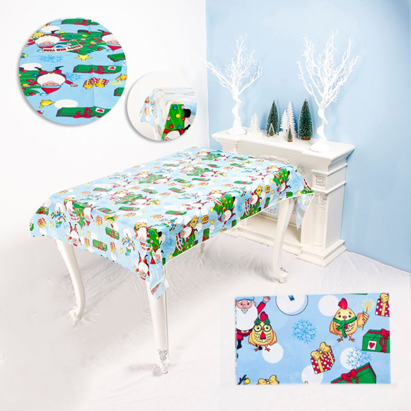 Disposable Table Cloth Merry Christmas Theme Recta... – Grandado