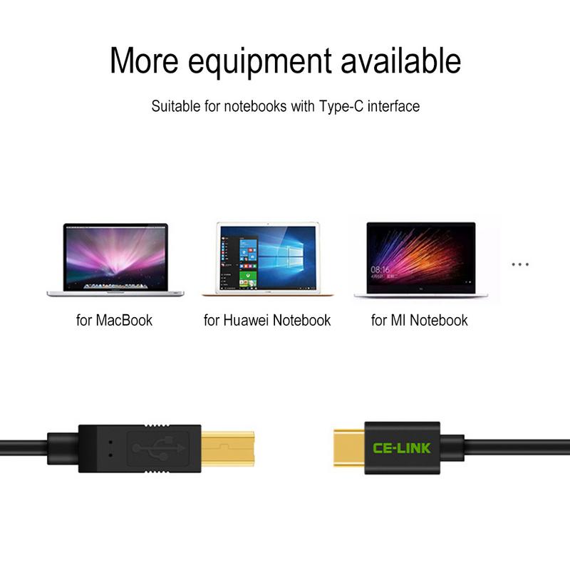 Type C Male Connector Naar USB 2.0 Type B Male Dat... – Grandado