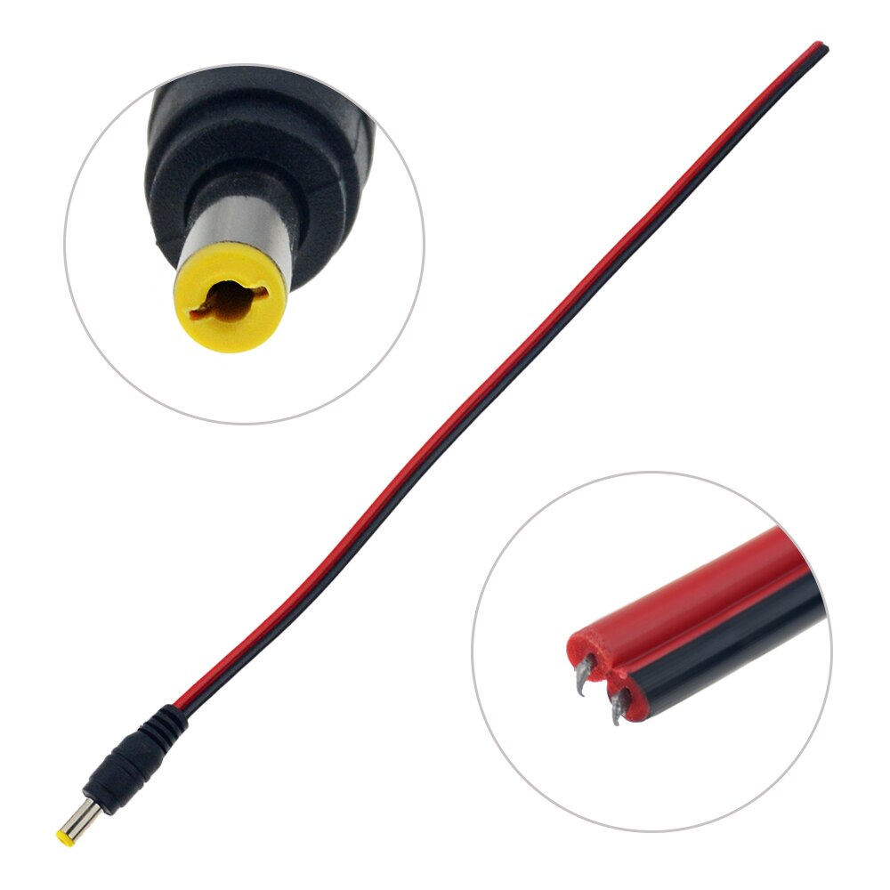 1pc DC 5.5*2.1 Male 12V 3A Power Wire Connectors F... – Grandado