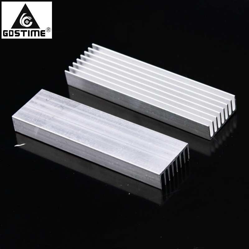 Gdstime 100x28x6mm Aluminum Heat Sink 100mm x 28mm... – Grandado
