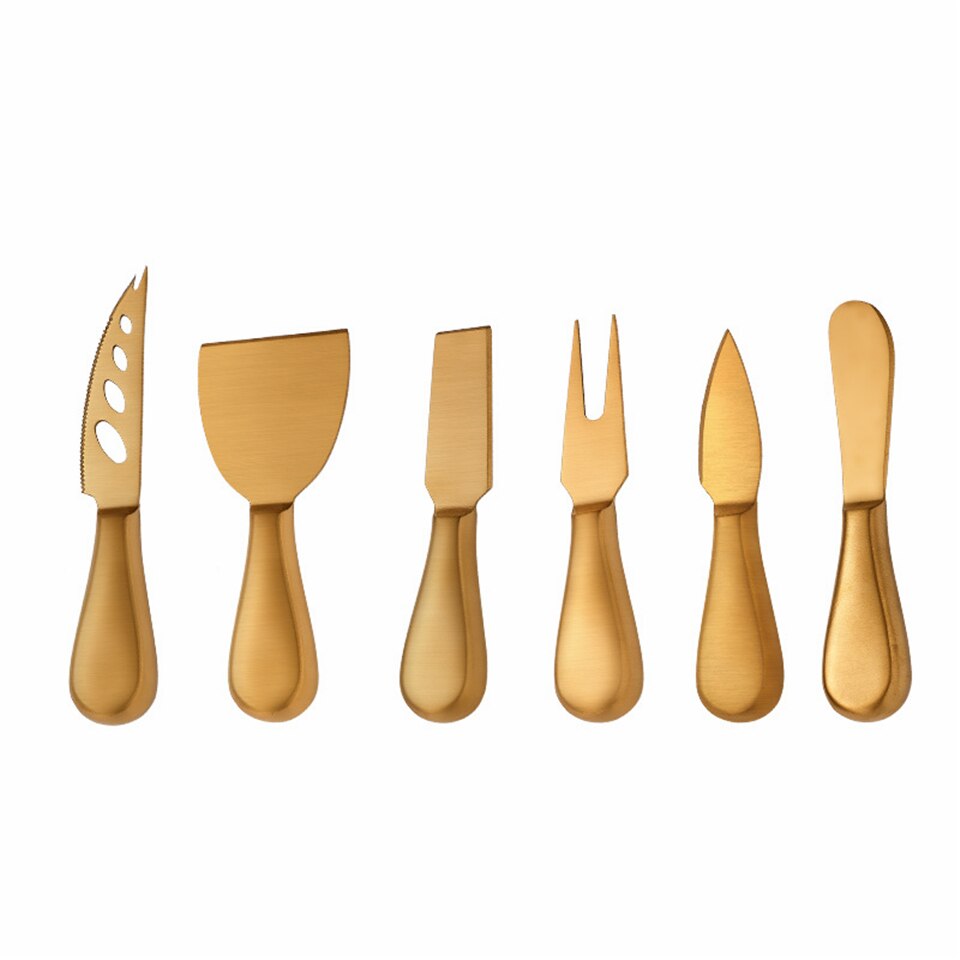 Cheese Cutlery 6Pcs Gold Knife Kitchen Gadgets Ret... – Vicedeal
