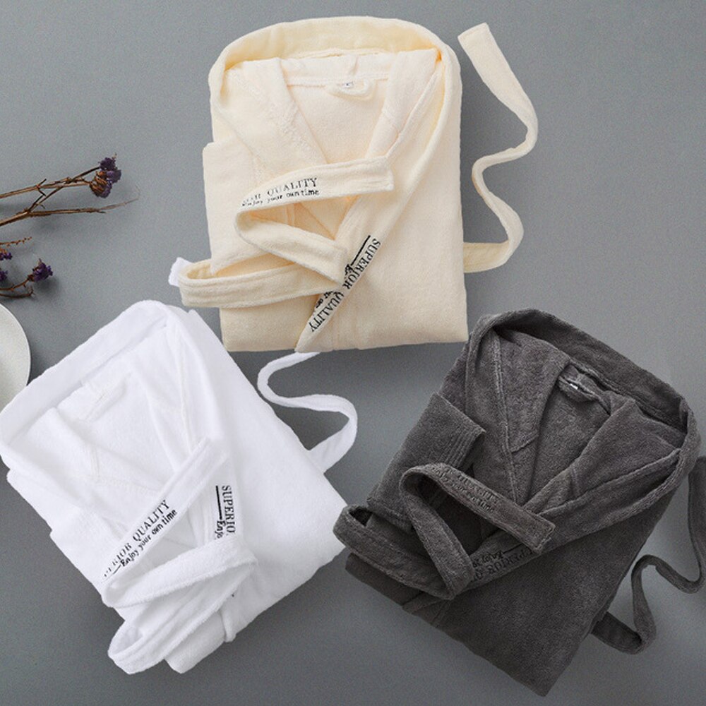 Men Bathrobe Luxury Long Winter Men's Hooded R... – Grandado