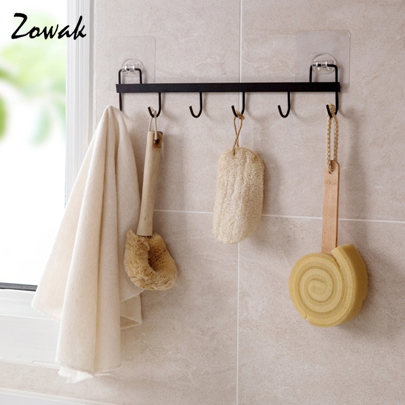 Lijm Haken Metalen 6 Haak Jas Rack Wall Mount Hang... – Grandado