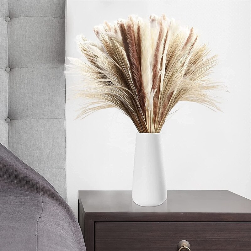 Tall White Grass Decoration Total 60 Pieces of Nat... – Vicedeal