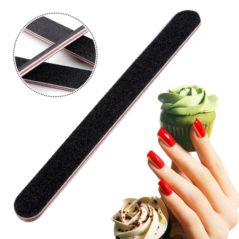 Nail File Nail Art Salon Glitter Tools Black Sand ... – Grandado