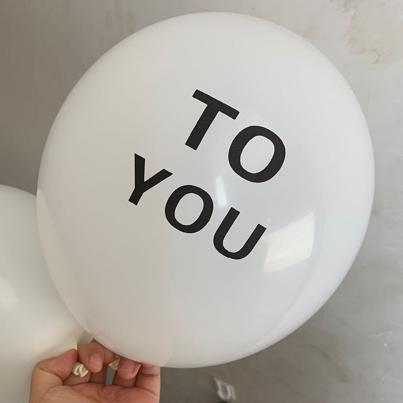 10 stuks /20 stuks 12 inch witte letters latex hap... – Vicedeal