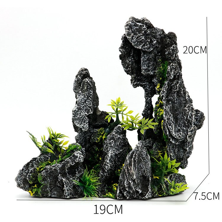 Fish Tank Landscaping Ornamental Rockery Simulatio... – Vicedeal