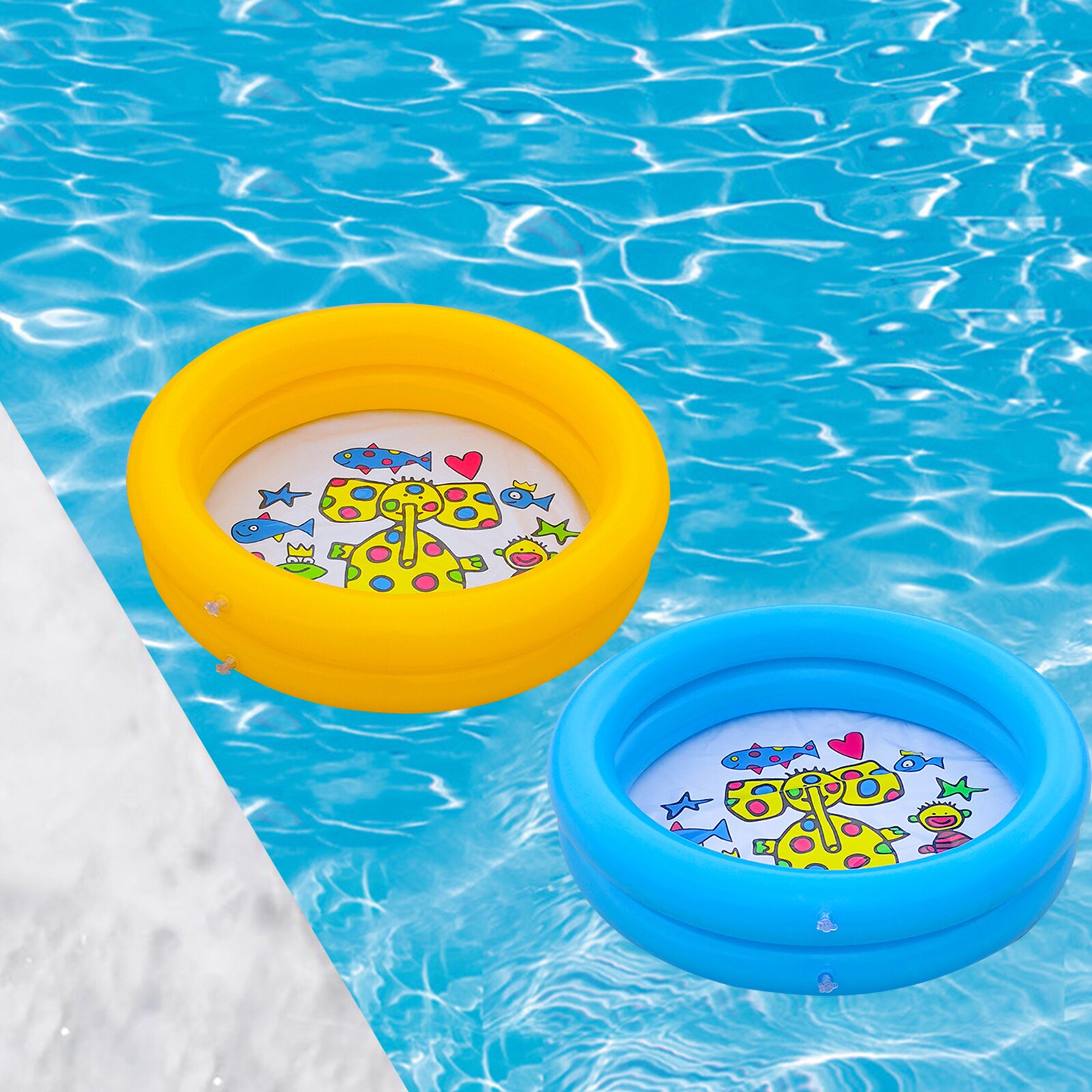 PVC Round Kids Inflatable Swimming Pool Baby Bath ... – Grandado