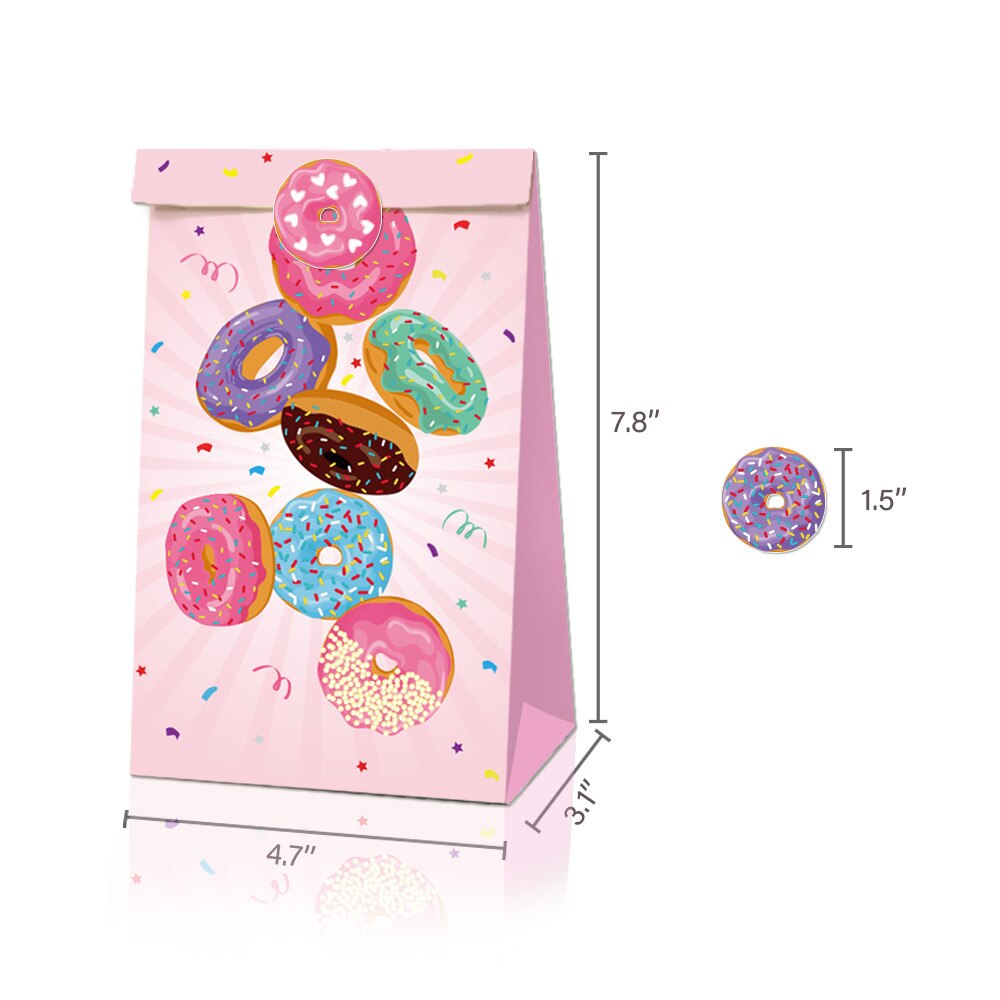 6PCS Donuts Paper Bags Candy Cookies Packaging DIY... – Grandado