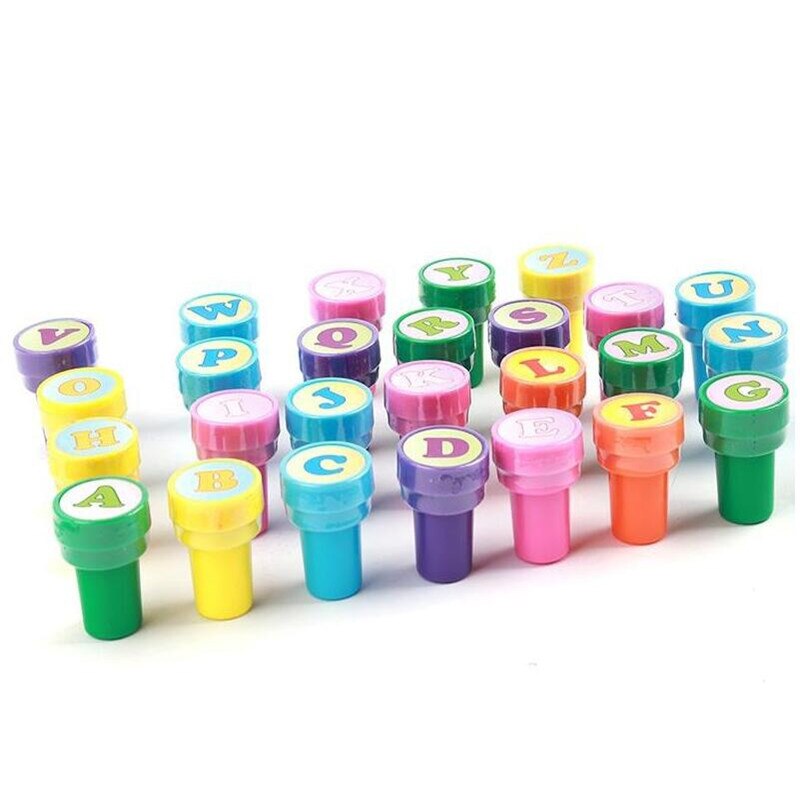 26Pcs/set wet seal English Letters Stamp Cartoon K... – Grandado
