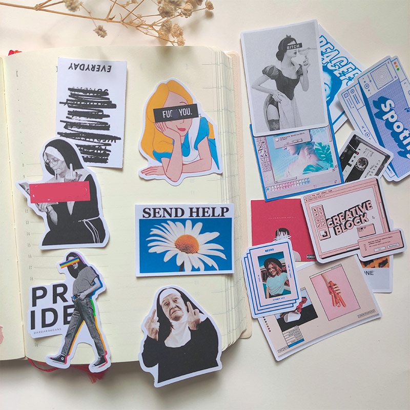 16pcs funny stickers/Scrapbooking Stickers /Decora... – Grandado