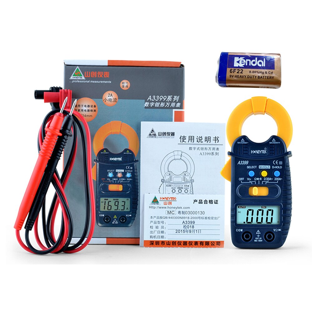 Mini Digital Clamp Multimeter Meter Tester Current... – Grandado