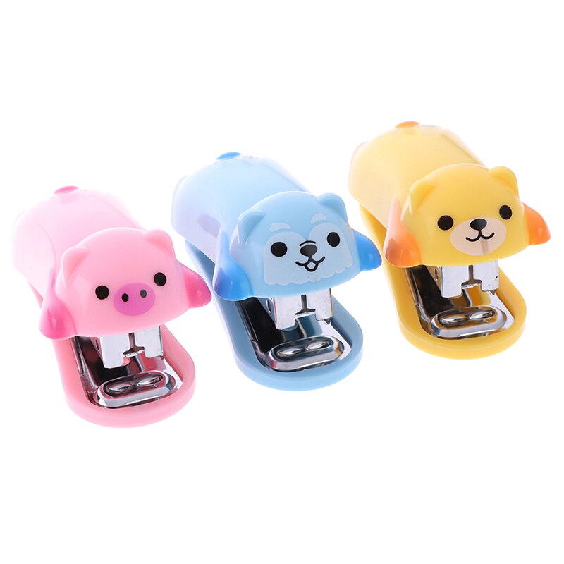 1set Mini Cartoon Animals Stapler Set Office Schoo... – Grandado