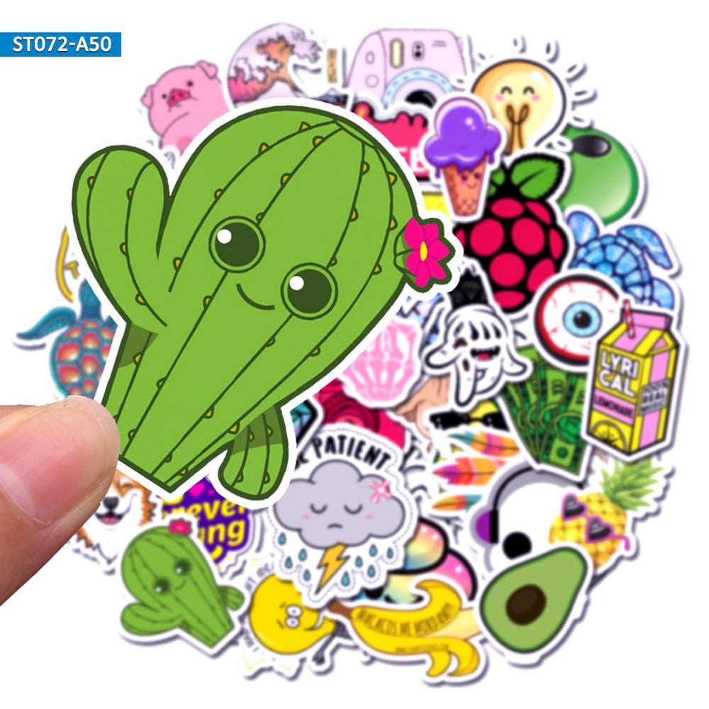 50pcs Cartoon Eenvoudige VSCO Meisjes Kawaii Stick... – Vicedeal