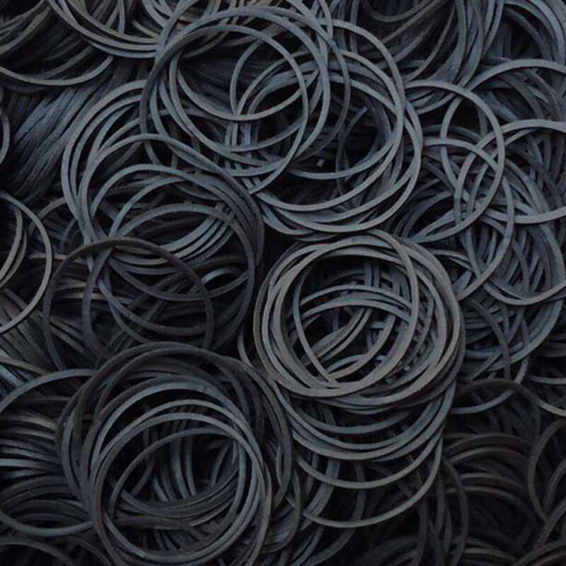 Black Color 500 pcs/ Pack 40mm Black Rubber Band E... – Grandado