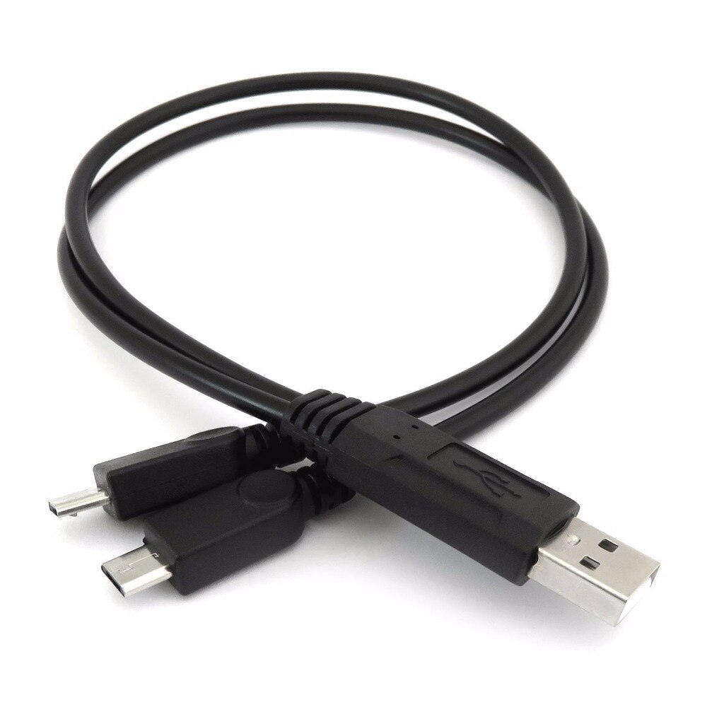 USB Male to 2x Micro USB Splitter Dual Power Charg... – Grandado