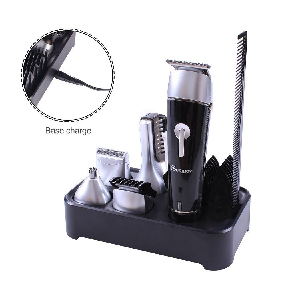 SURKER 5 in 1 Hair Clipper Rechargeable Cordless G... – Grandado
