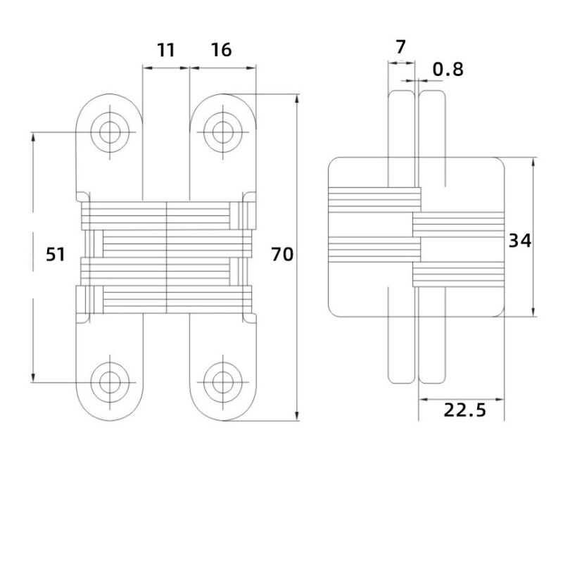 H-Vormige Verborgen Scharnier Verborgen Deur Schar... – LovingPrices