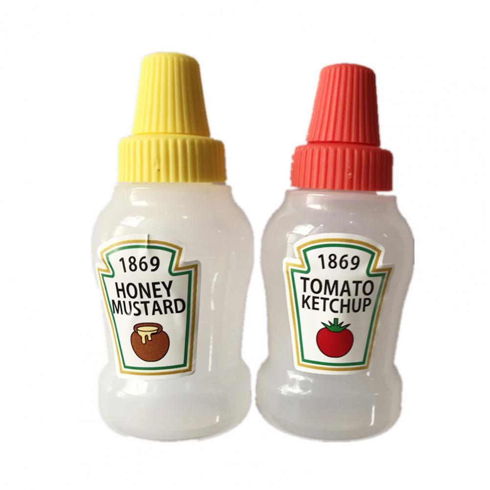 2Pcs 25ml Salad Dressing Sauce Bottle Ergonomic Le... – Vicedeal
