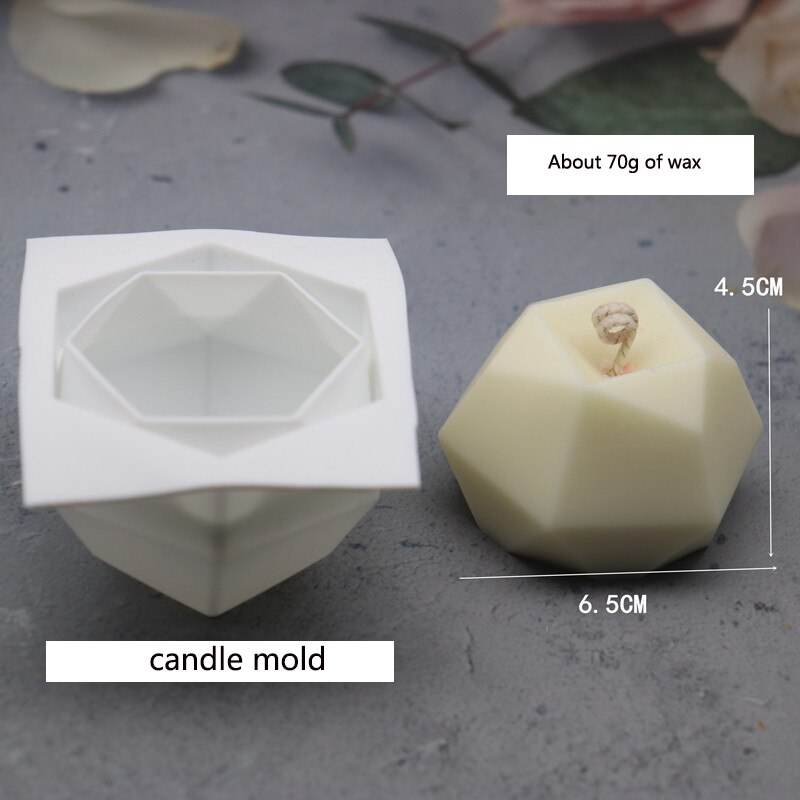 Geometric Shape Candle Silicone Molds Beehive Mold... – Grandado