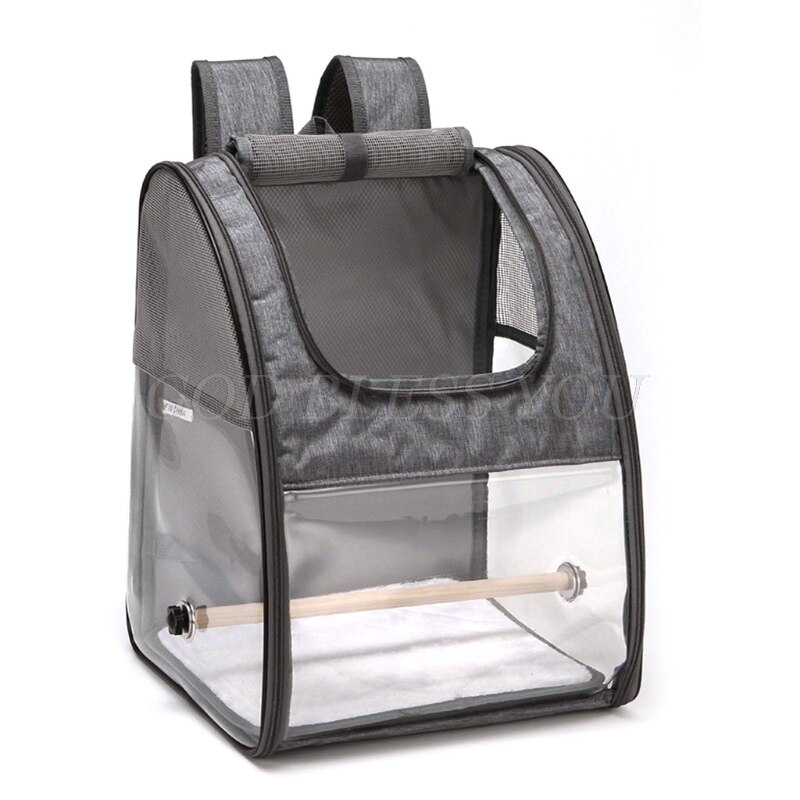 Gjennomsiktig papegøyesekk med ryggsekk med stå ab... – Grandado